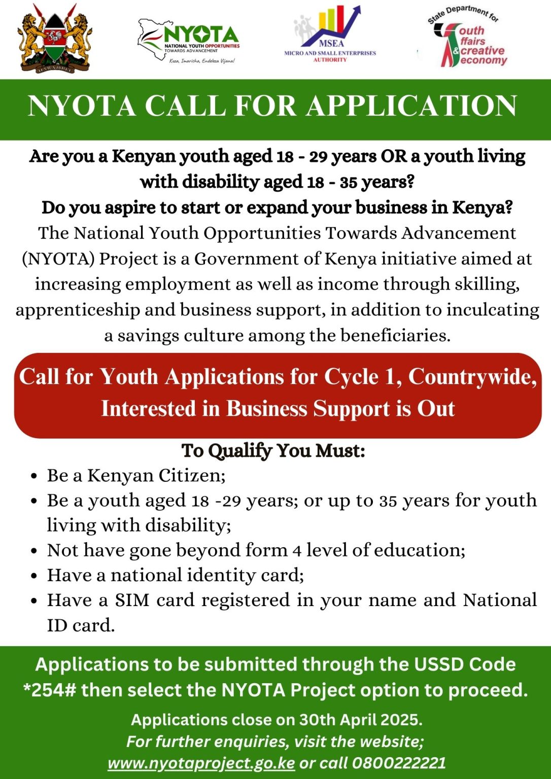 NYOTA PROJECT - MSEA